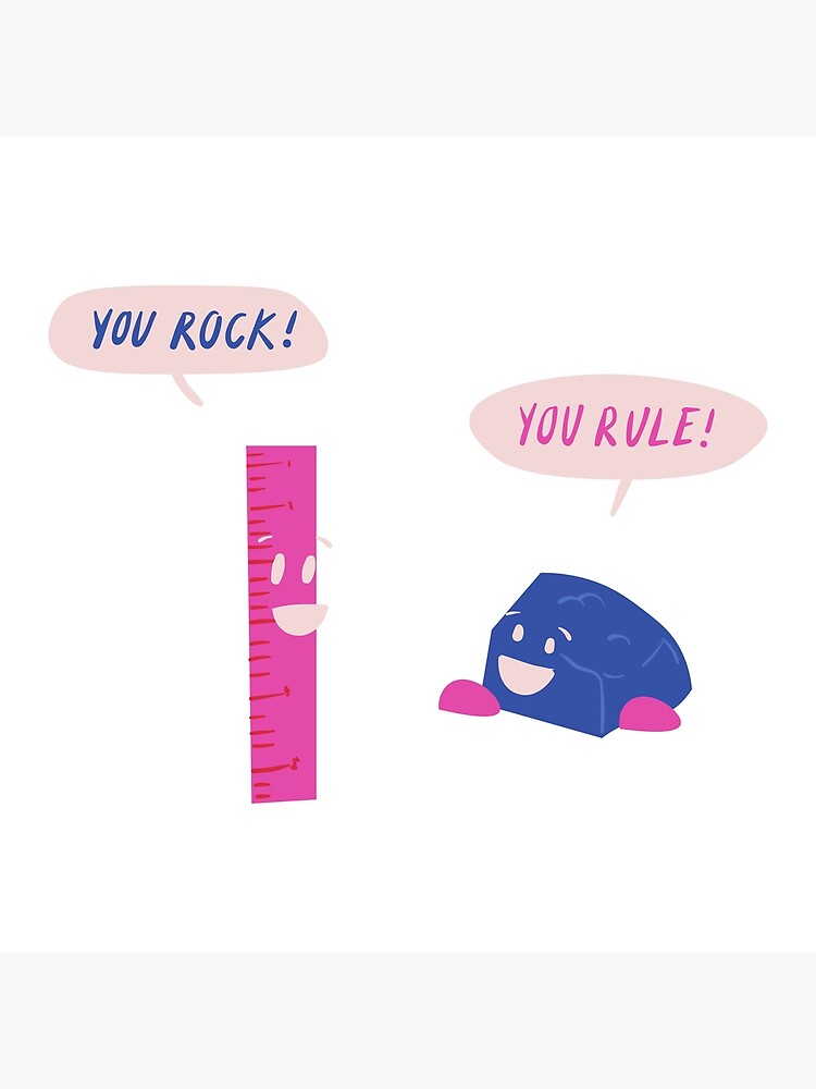 ""You Rock, You Rule" cute pun - Valentine's Day Puns and Gifts" Poster ...
