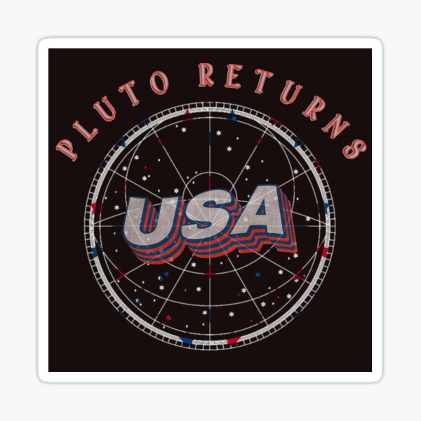 " Pluto Returns to the USA Birthday February 22, 2022" Sticker for Sale ...