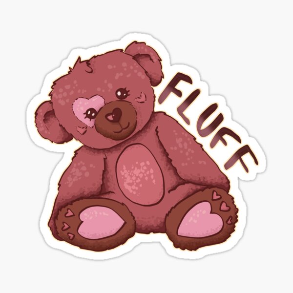 "Fluff" Sticker for Sale by Sketchyleigh | Redbubble