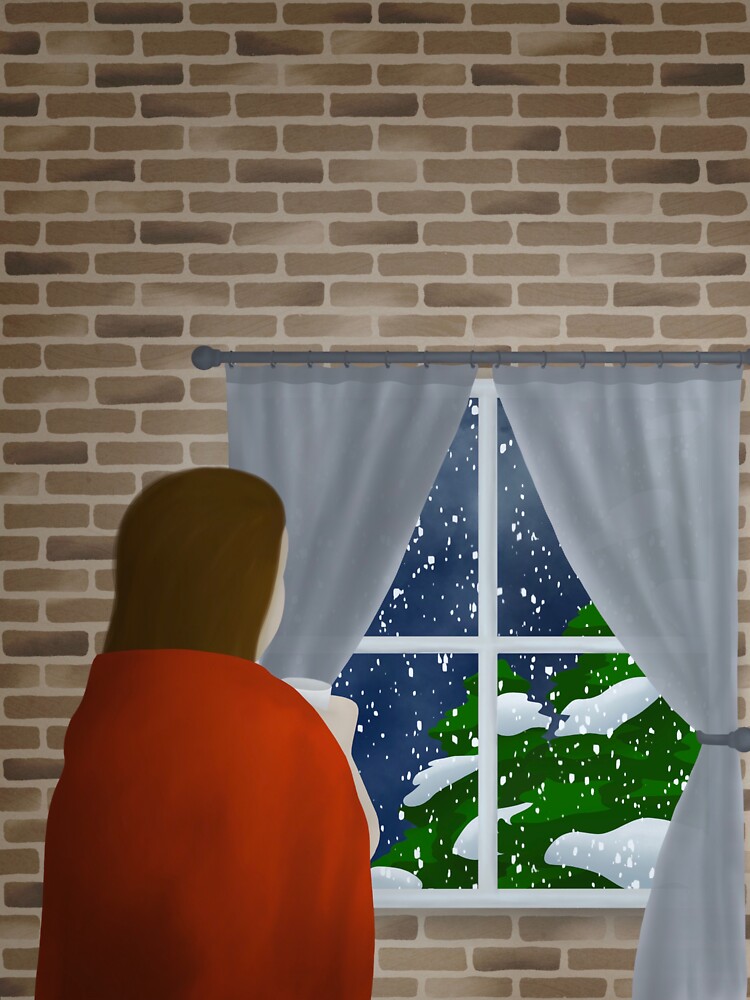 "Snow Falling" Sticker for Sale by 22mlacey | Redbubble