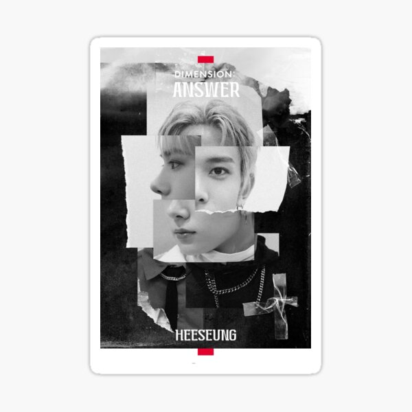 "Heeseung / Dimension: ANSWER ENHYPEN" Sticker for Sale by ...