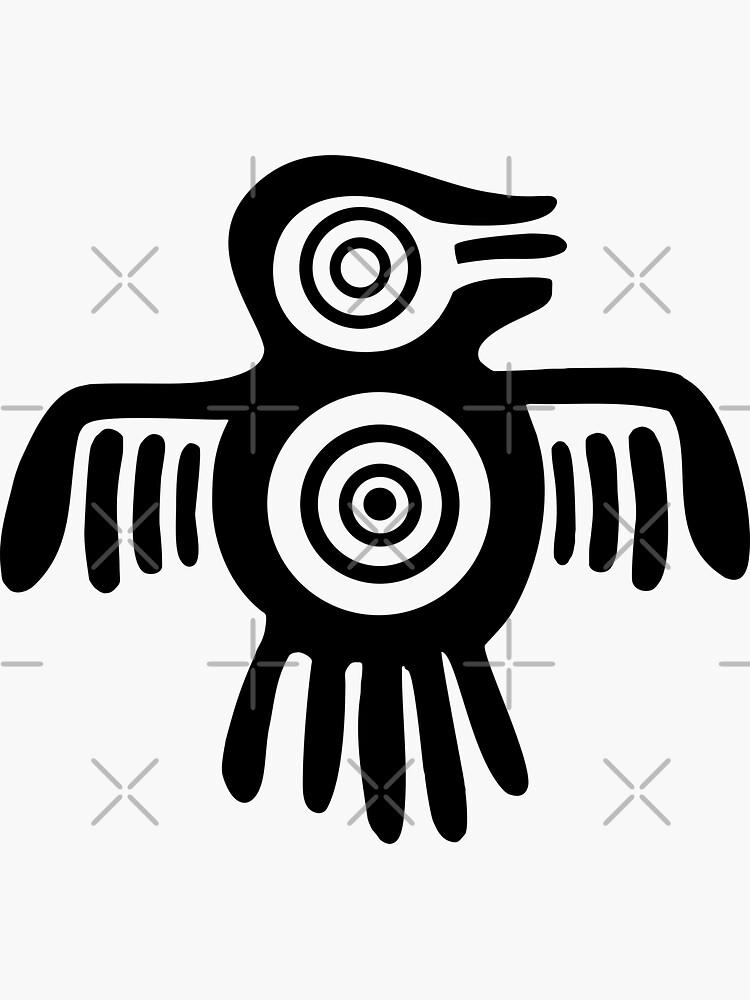 "Aztec Spirit Bird" Sticker by nando270 | Redbubble