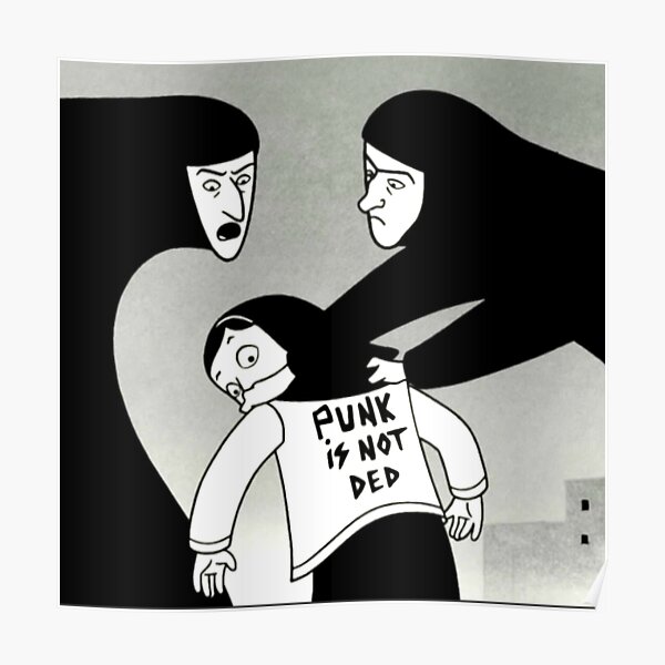 "Persepolis - Punk is Not Dead" Poster for Sale by MondrianuM | Redbubble