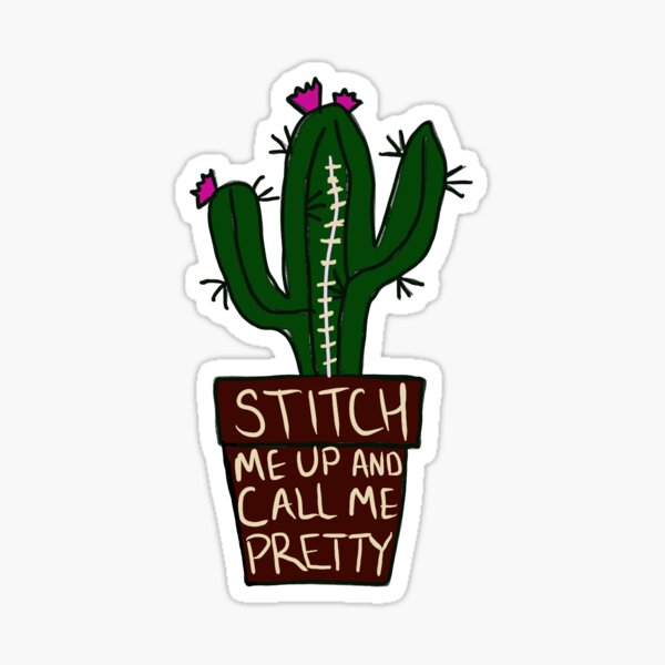 "Stitch Me Up" Sticker by RMDBundy | Redbubble