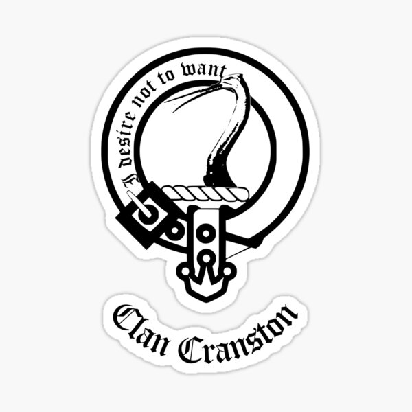 "Cranston Scottish Clan Surname" Sticker by ljrigby | Redbubble