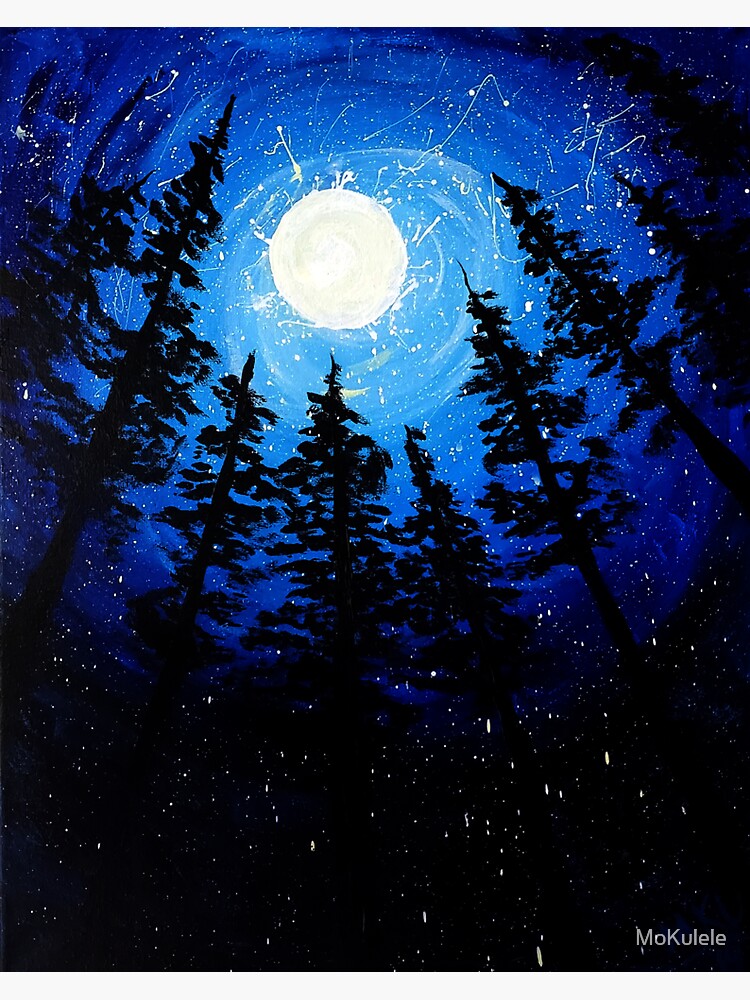 "Electric Moon" Sticker for Sale by MoKulele | Redbubble