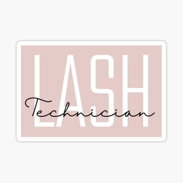 "Lash Technician" Sticker for Sale by KatarinaAndCo | Redbubble