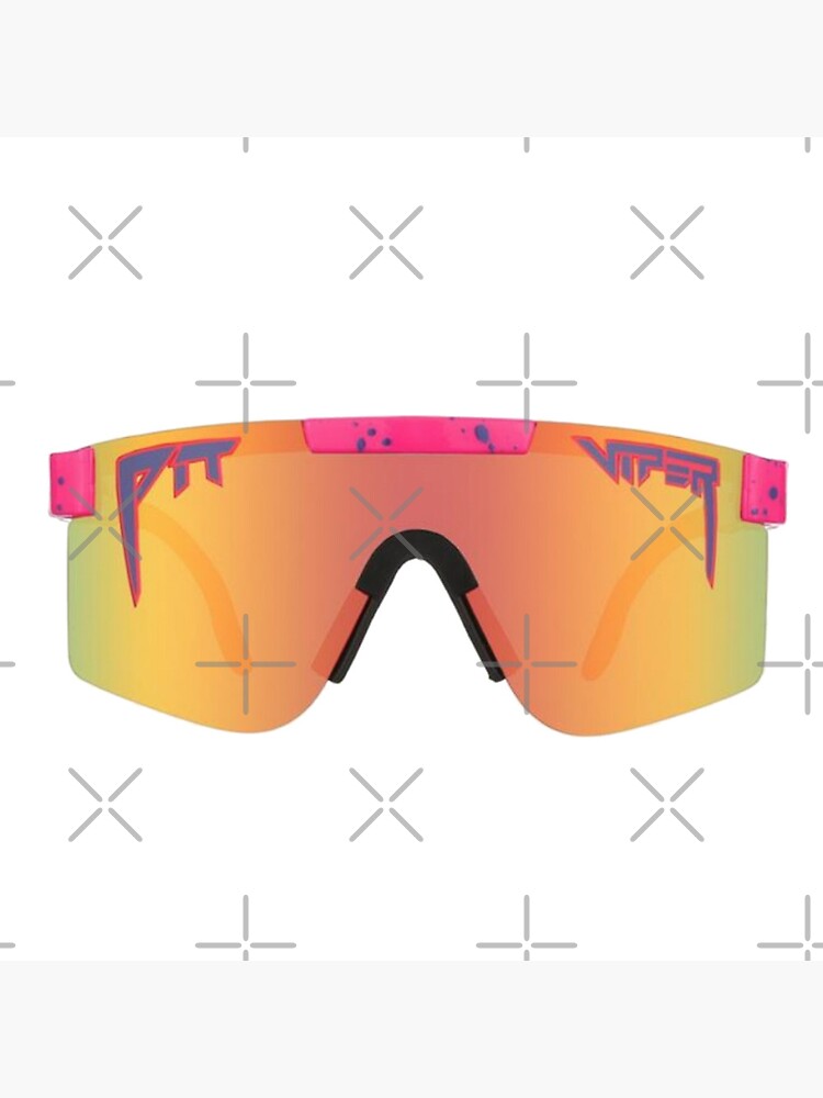 "Pit Viper Sticker / Decal - Pink and Orange" Poster by sticker-vault ...