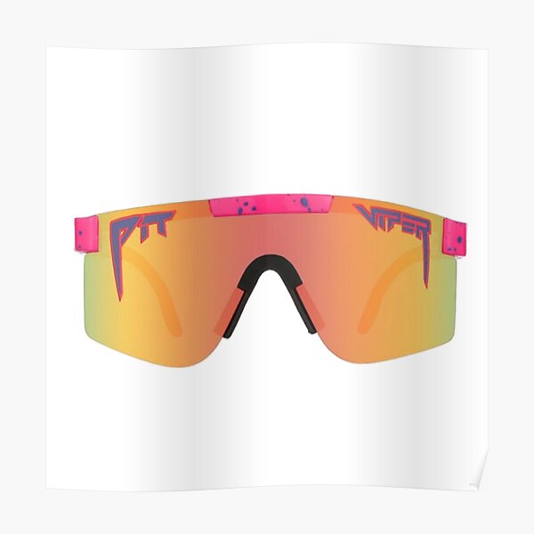 "Pit Viper Sticker / Decal - Pink and Orange" Poster by sticker-vault ...