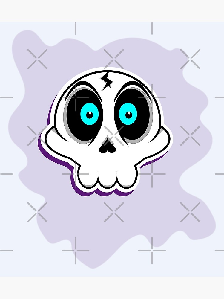 "Funny Skull Meme" Poster for Sale by SilvinaNoemi | Redbubble