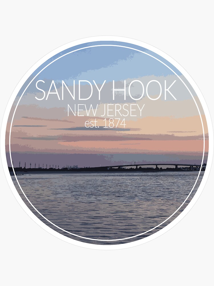 "Bridge Sunset at Sandy Hook NJ" Sticker by seisen1784 | Redbubble