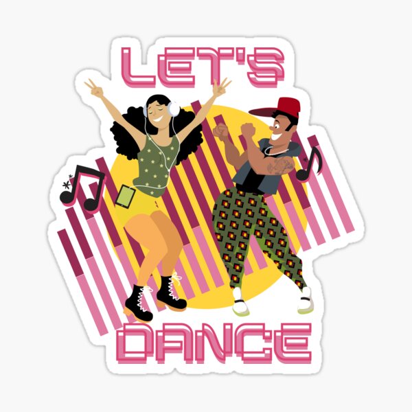 "Let's Dance" Sticker by wintklc | Redbubble