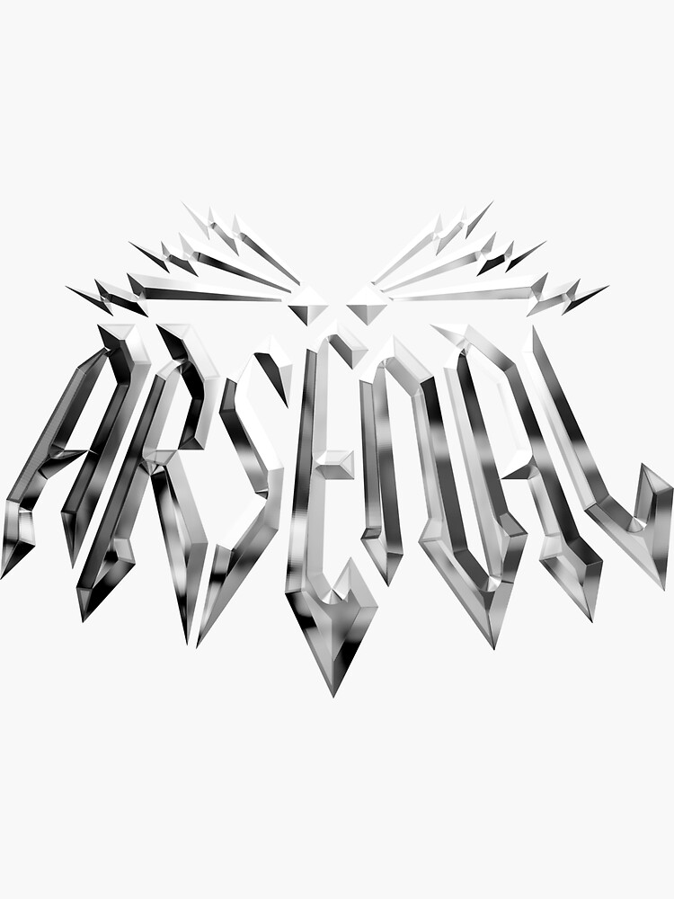 "Arsenal Band Logo — Rock of Ages" Sticker by ShowBusinesses | Redbubble