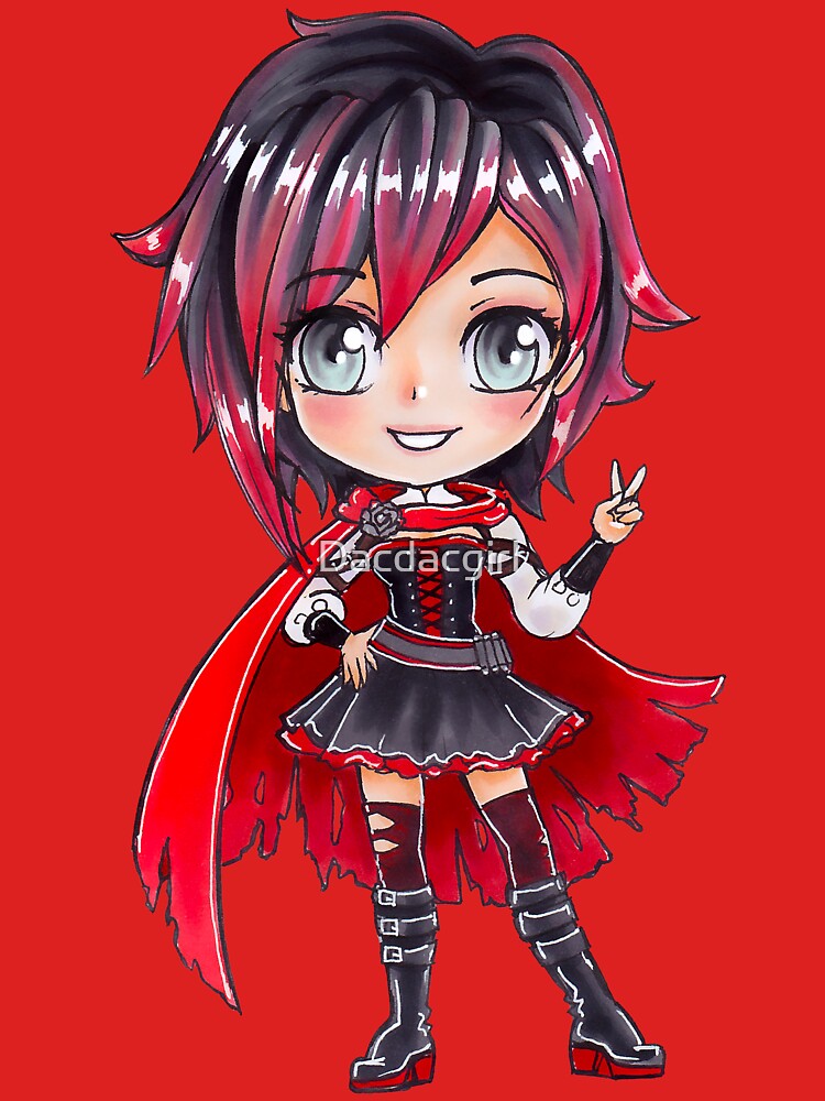 "Ruby Rose Chibi" T-shirt by Dacdacgirl | Redbubble | rwby t-shirts ...