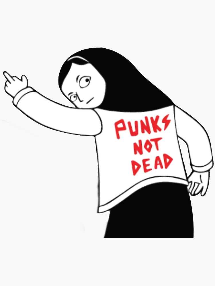 "Punk is not Dead" Sticker for Sale by MondrianuM | Redbubble