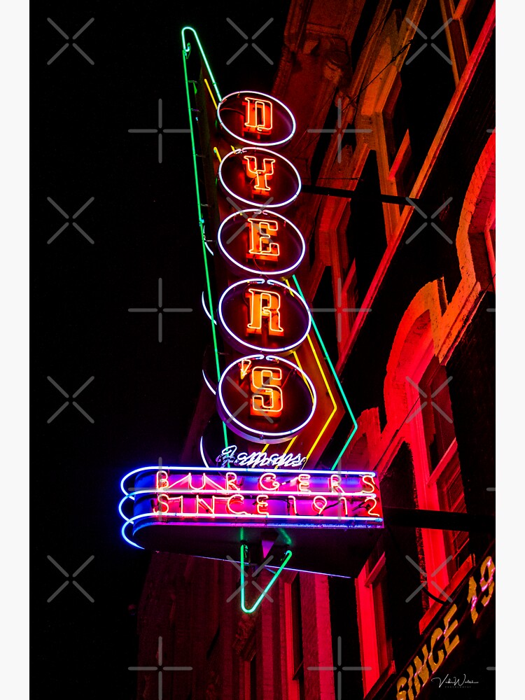 "Beale St, Memphis, Tennessee, USA." Sticker for Sale by VickiWalsh ...