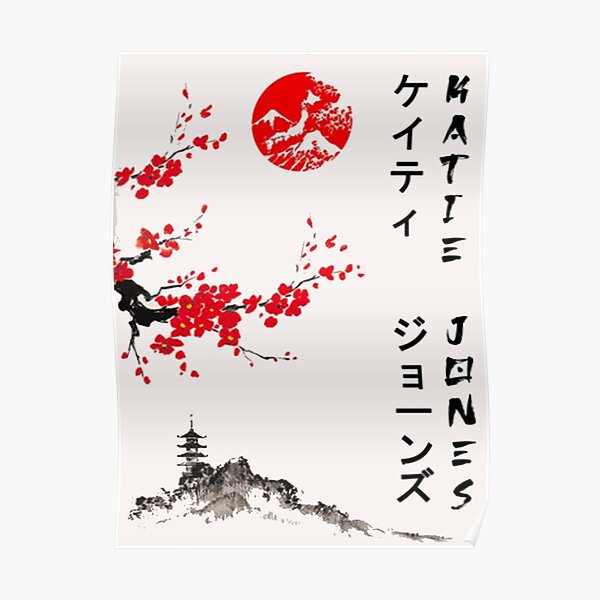 "Japanese Lettering Poster" Poster for Sale by samayrau | Redbubble