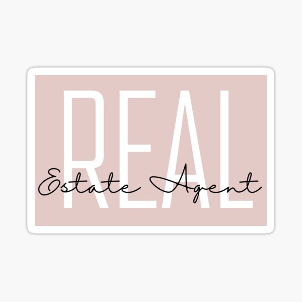 "Real Estate Agent" Sticker for Sale by KatarinaAndCo | Redbubble