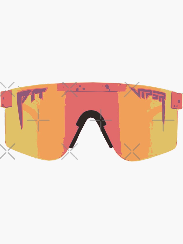 "Pit Viper Sticker / Decal - Pink and Orange Cartoon Style" Sticker for ...