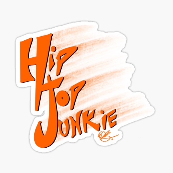 "Hip hop junkie" Sticker by Graf-Matikz | Redbubble