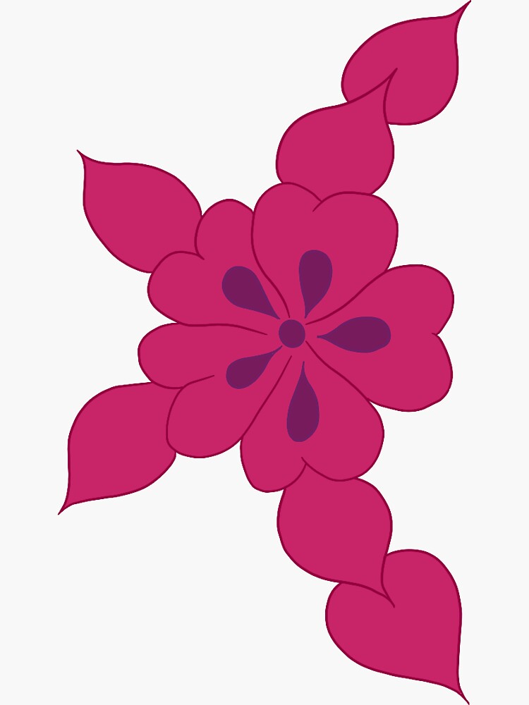 "Daki Flower Tattoo" Sticker for Sale by MandaEevee | Redbubble