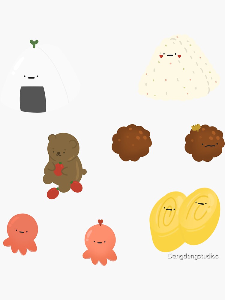 "bento box set" Sticker by lyaxyyz | Redbubble