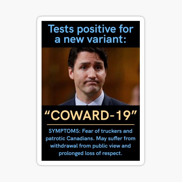 "Coward-19" Sticker for Sale by shaggadagga | Redbubble