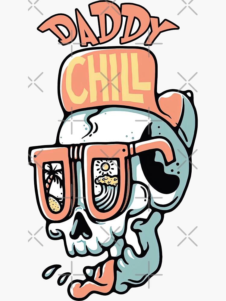 "Daddy Chill, Daddy Chill Meme" Sticker for Sale by graphic-genie ...