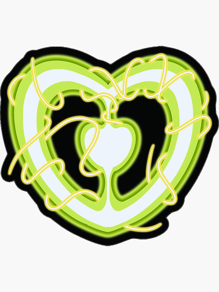 "neon heart" Sticker for Sale by jazzygirl2000 | Redbubble