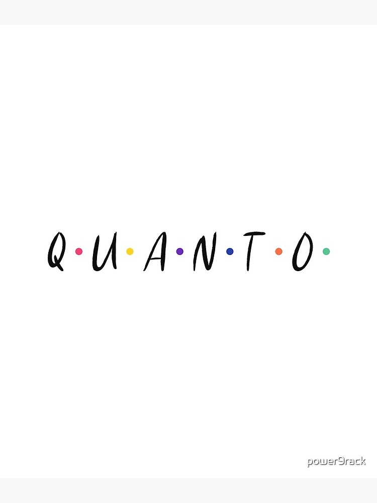 "Quanto" Poster by power9rack | Redbubble