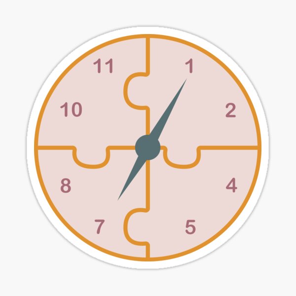"Clickety Clock" Sticker for Sale by me-fe | Redbubble