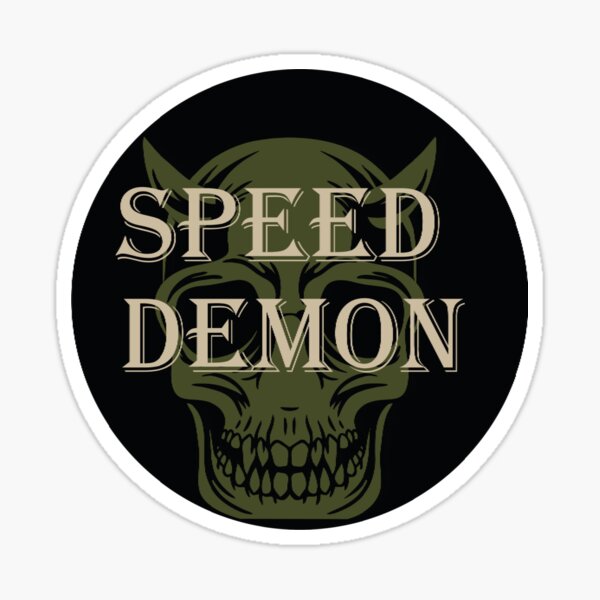 "Speed demon" Sticker for Sale by pnkpopcorn | Redbubble
