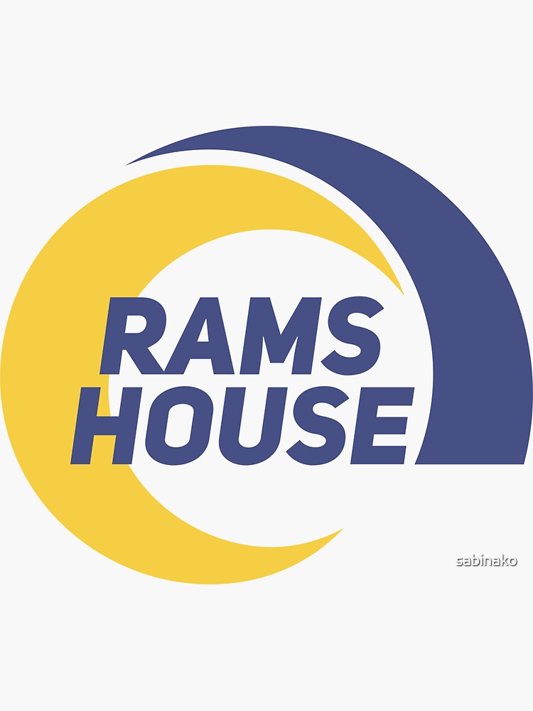"Rams House" Sticker by sabinako | Redbubble