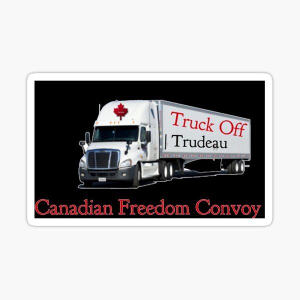 "Truck Off Trudeau Classic" Sticker by LauriMcrobert | Redbubble