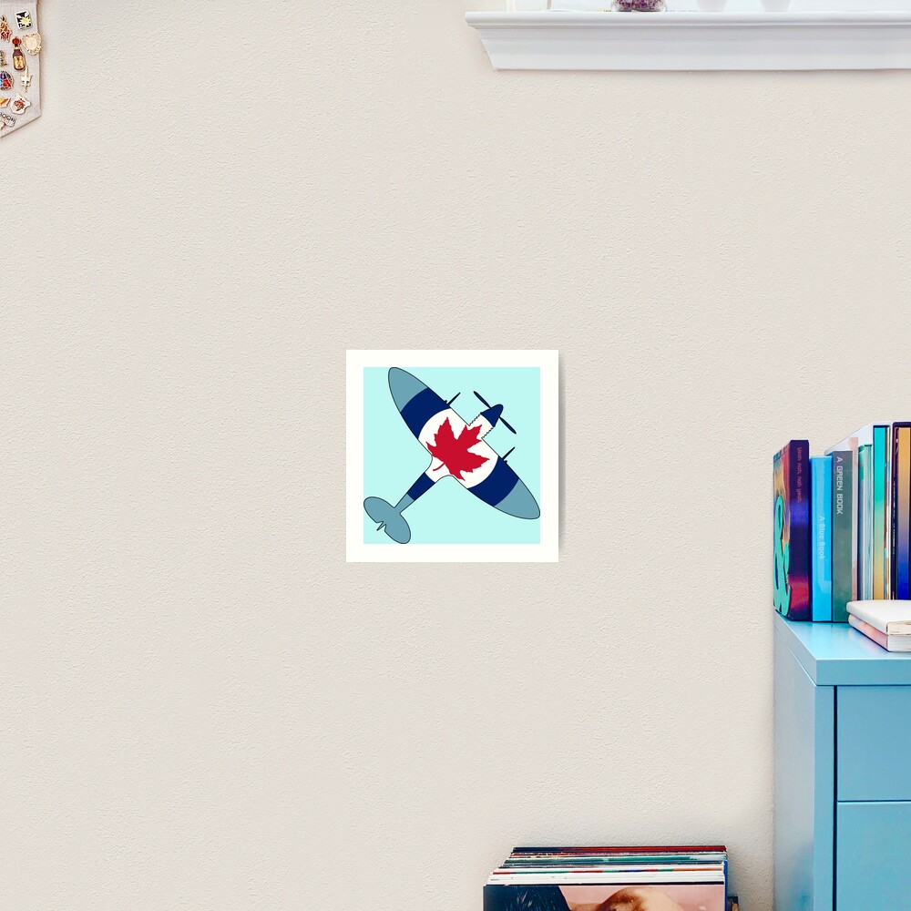 "RCAF Roundel Spitfire Silhouette" Art Print for Sale by SpitfireLew ...
