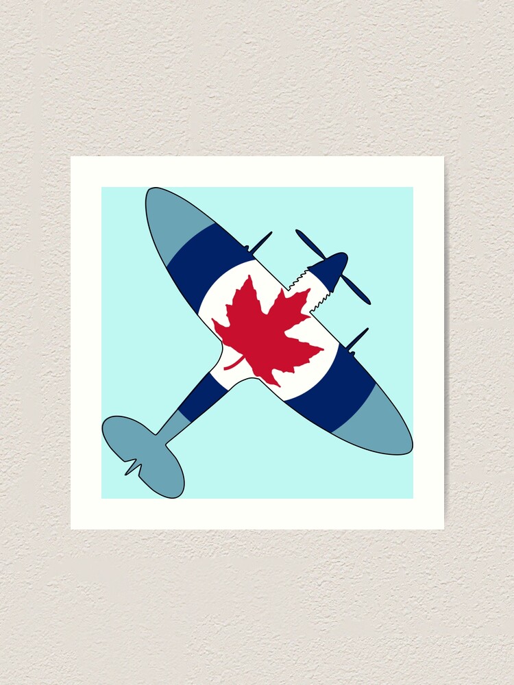"RCAF Roundel Spitfire Silhouette" Art Print for Sale by SpitfireLew ...