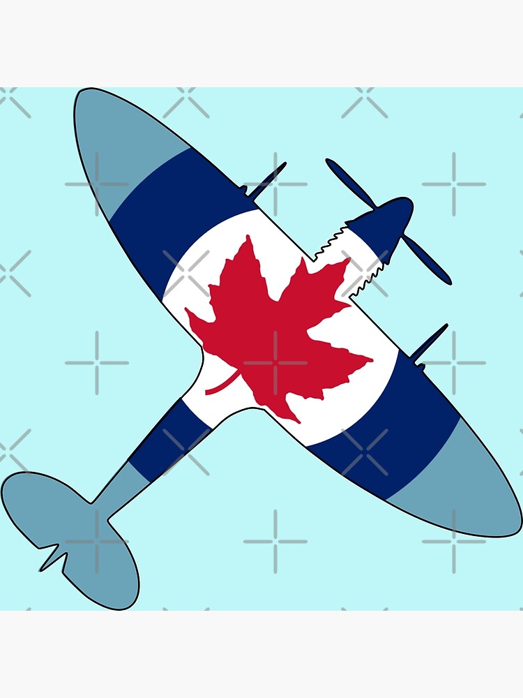 "RCAF Roundel Spitfire Silhouette" Art Print for Sale by SpitfireLew ...