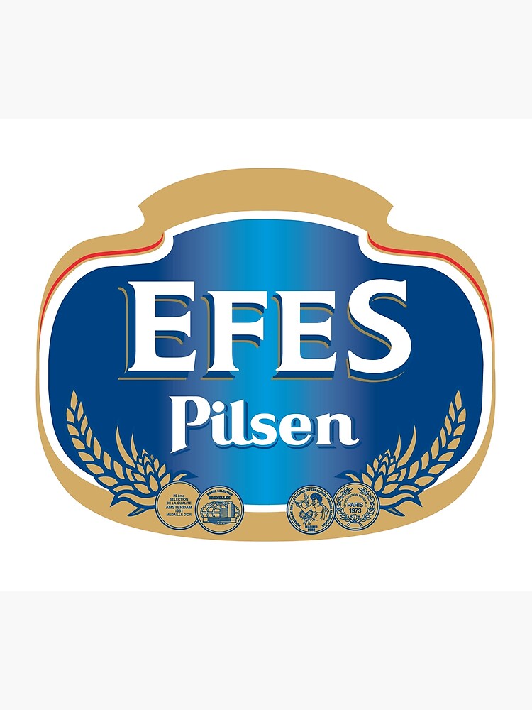 "the shining blue of efes pilsen of bierrr " Poster by maafingue3 ...