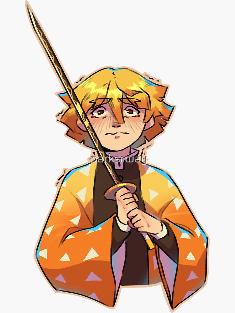 "Zenitsu" Sticker by parksrway | Redbubble