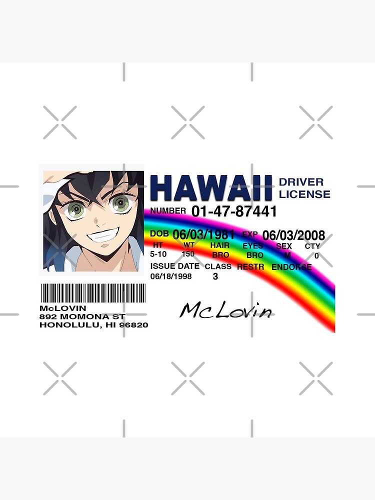 "Inosuke Hashibira McLovin Parody Funny Demon Slayer Kimetsu No Yaiba ...