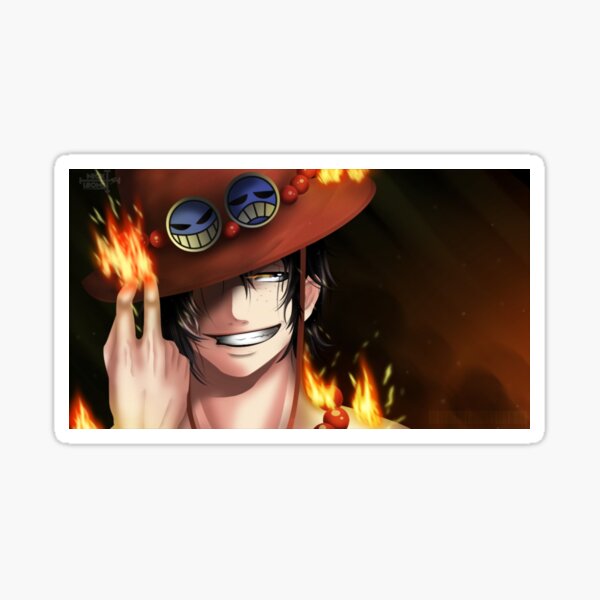 "Fire Fist Ace" Sticker for Sale by Dhinakaransk | Redbubble