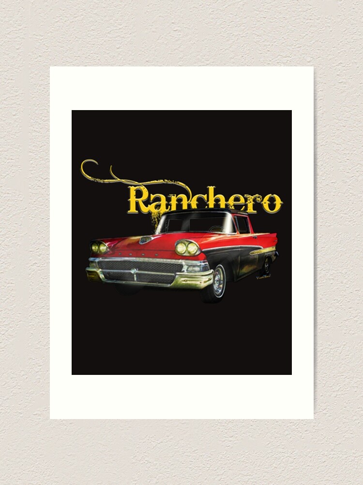 "1958 Ford Ranchero 1958 Ford Ranchero" Art Print by Torque6699 | Redbubble