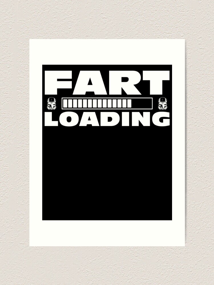 Lámina artística «Funny Fart Loading Dad Broma Stinky Gag Farting Broma ...