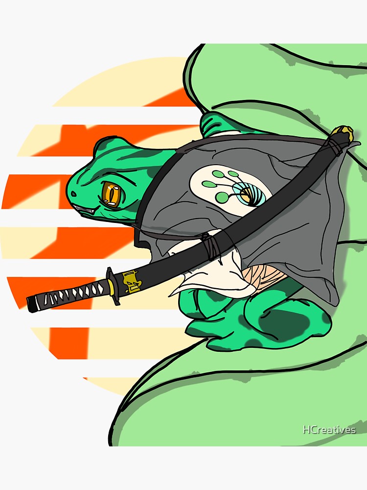"Samurai Frog Ronin - Summer Frog - Frogmurai" Sticker for Sale by ...