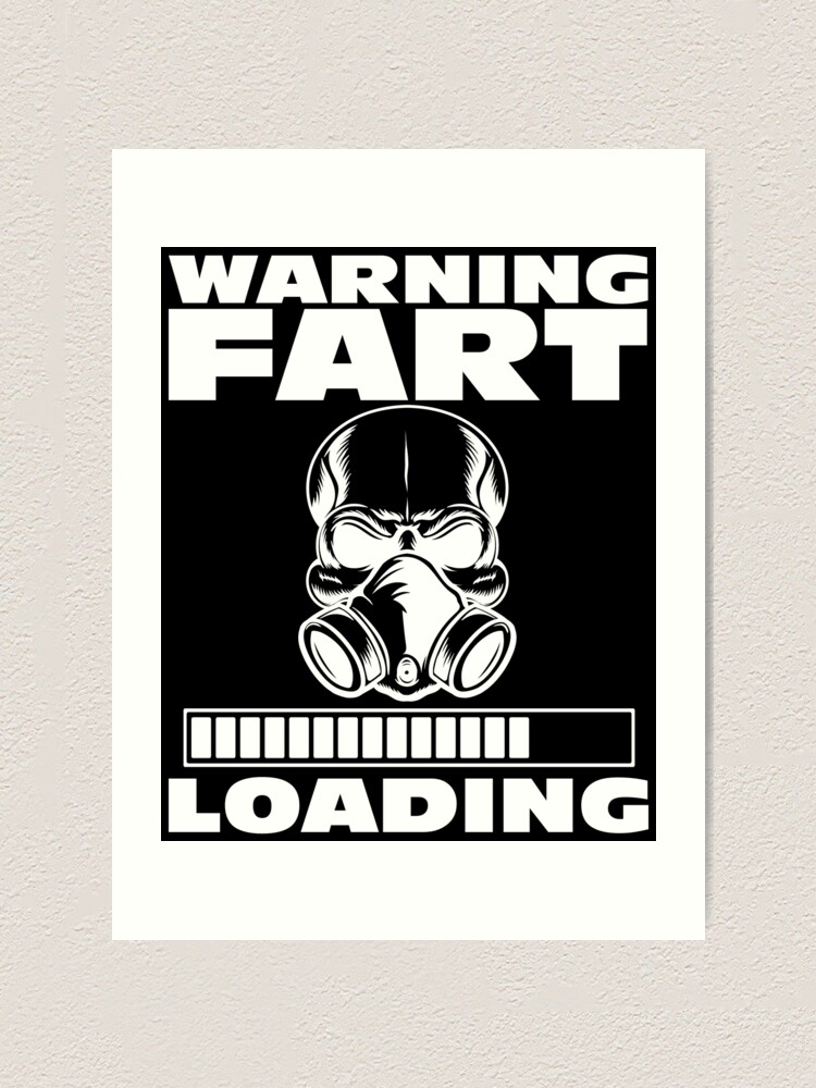 Lámina artística «Funny Fart Loading Dad Broma Stinky Gag Farting Broma ...