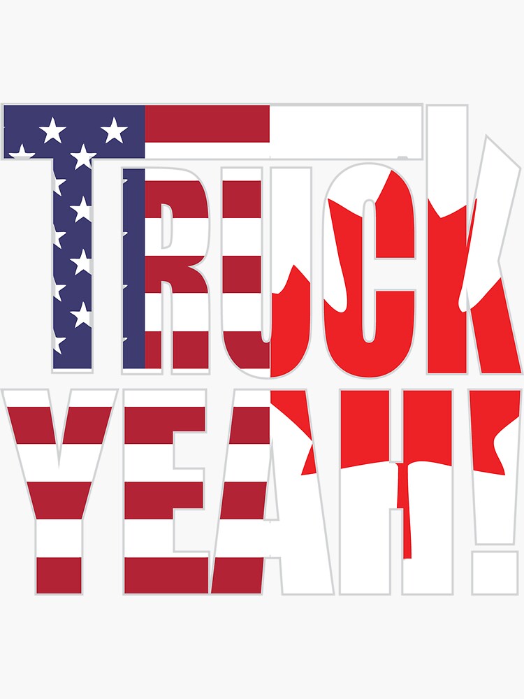 "Truck Yeah! USA and Canada Convoy 2022" Sticker for Sale by ShaneCRob ...