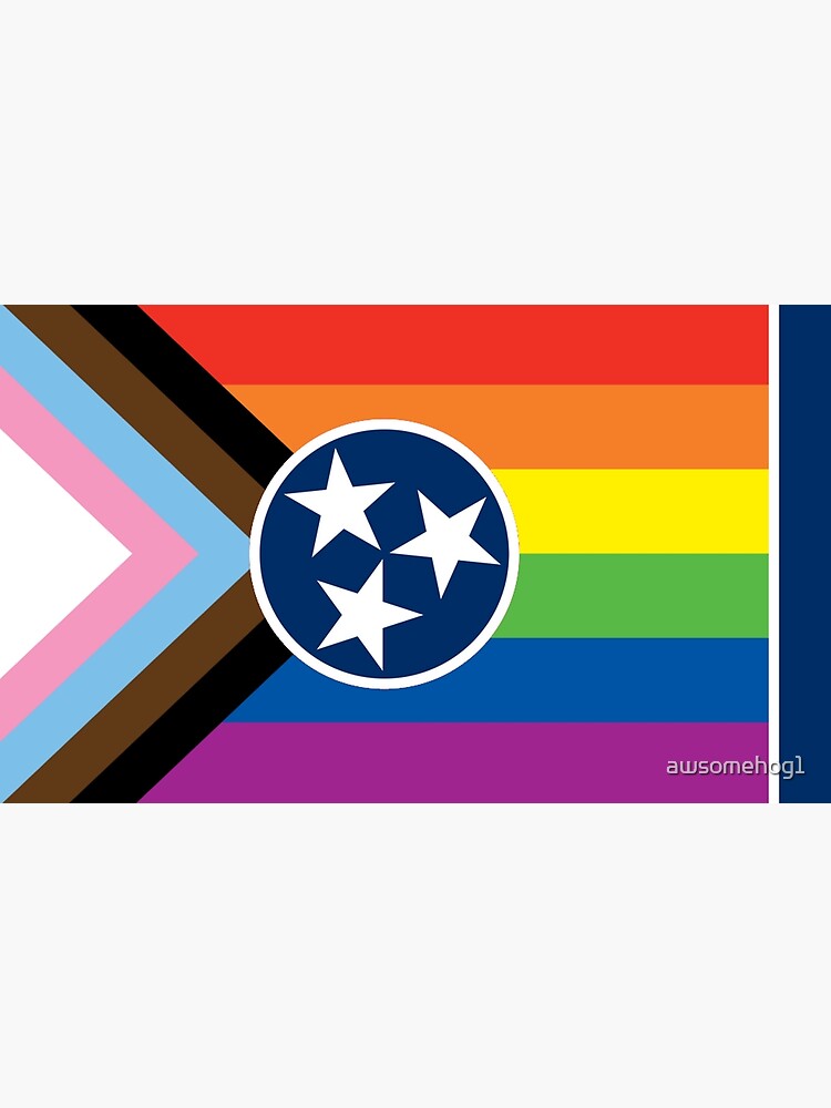 "Tennessee Progress Pride Flag" Poster for Sale by awsomehog1 | Redbubble