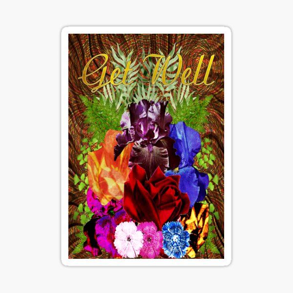 "Get Well" Sticker by EnuffGuff | Redbubble