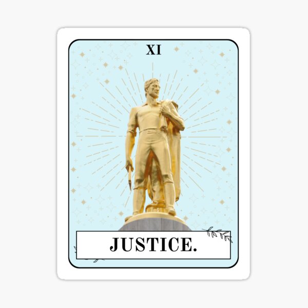 "Justice" Sticker for Sale by DankWUMemes | Redbubble