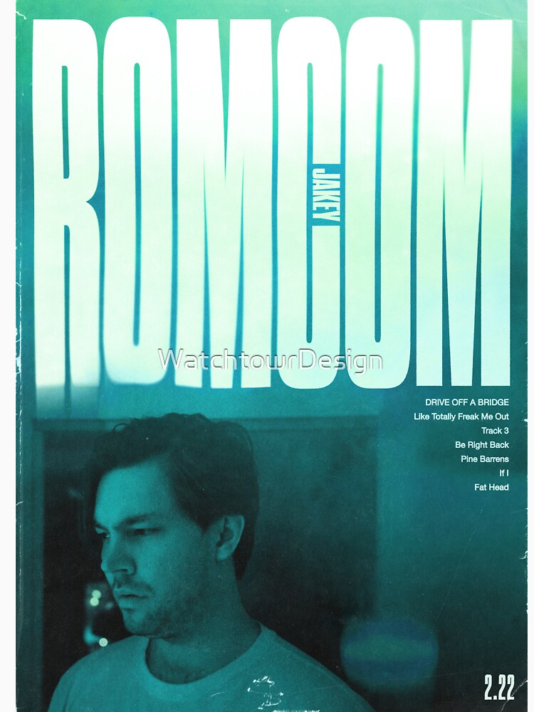 "ROMCOM - Jakey Album Poster - Blue" T-shirt for Sale by ...